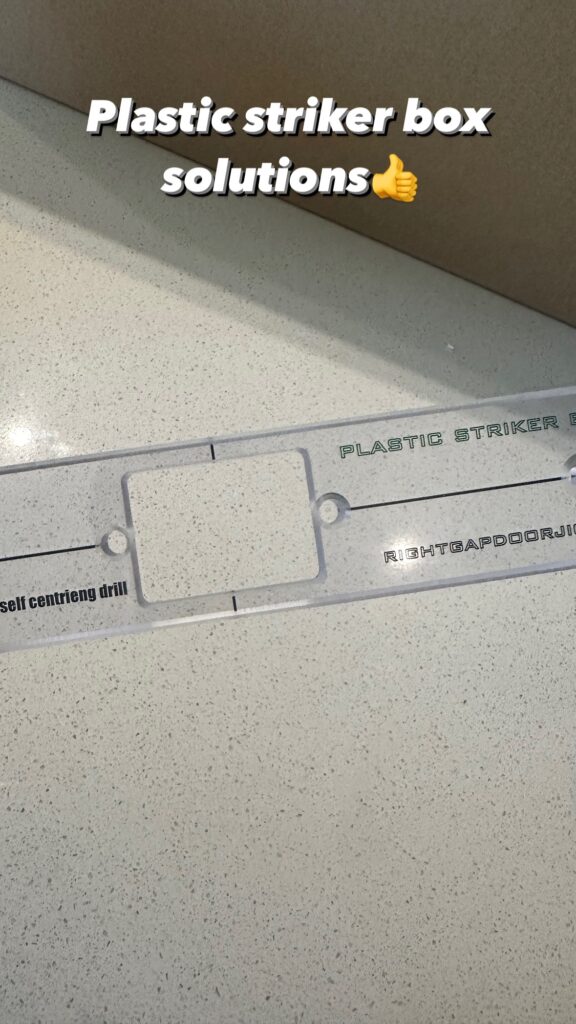 Plastic Striker box cut out jig - 1/4 inch offset or flush - Right gap ...